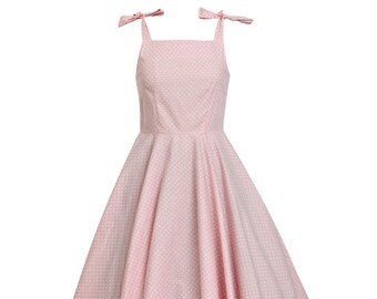 Pink Polka Dot Dress | Etsy