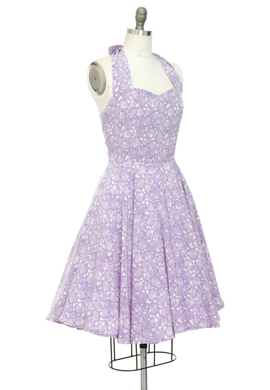 Sea Shells Dress Beach Summer Dress Lilac Dress Mermaid Dress Women ...