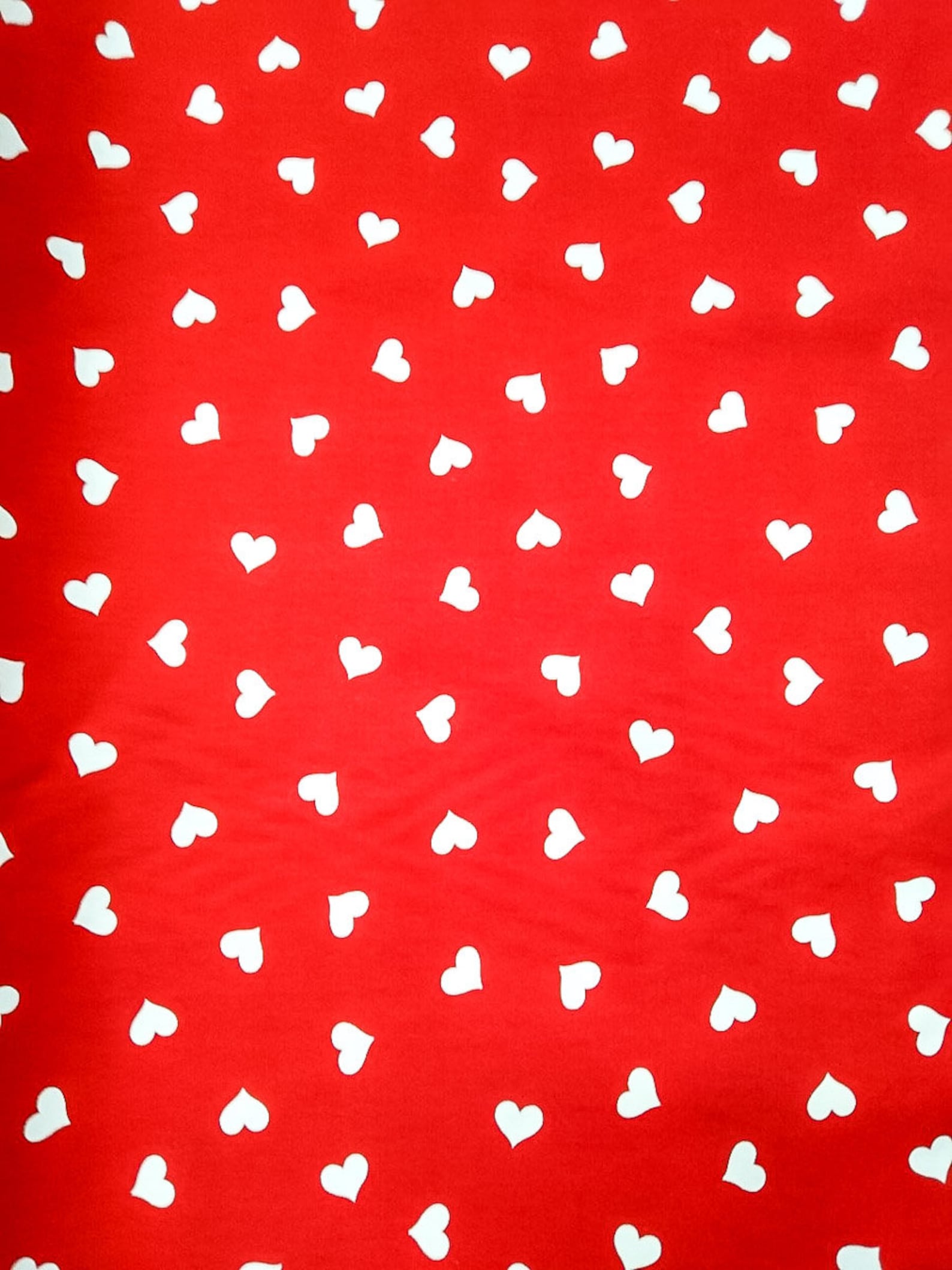 Red Heart Fabric 100% Cotton Fabric for CUSTOM ORDER or by the - Etsy