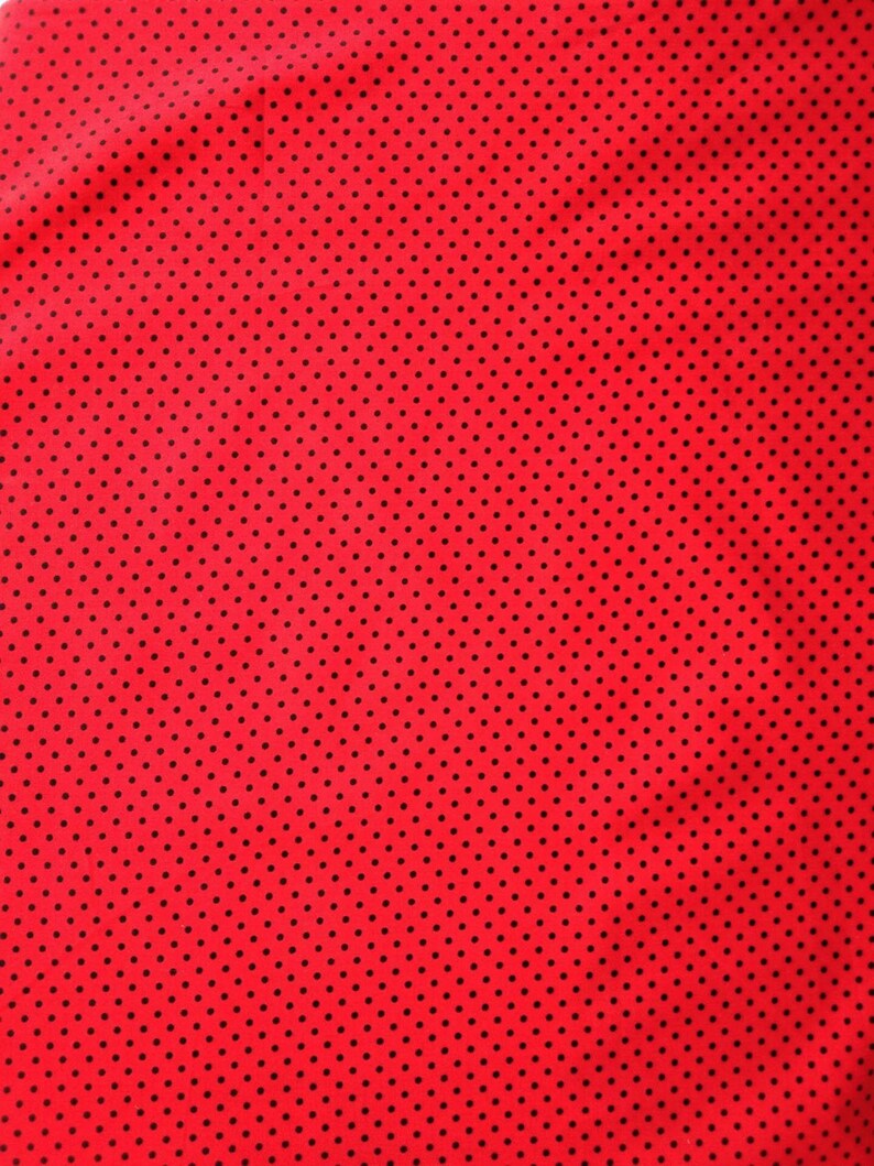 Red Black Polka Dot Fabric 100% Cotton Fabric for CUSTOM ORDER - Etsy