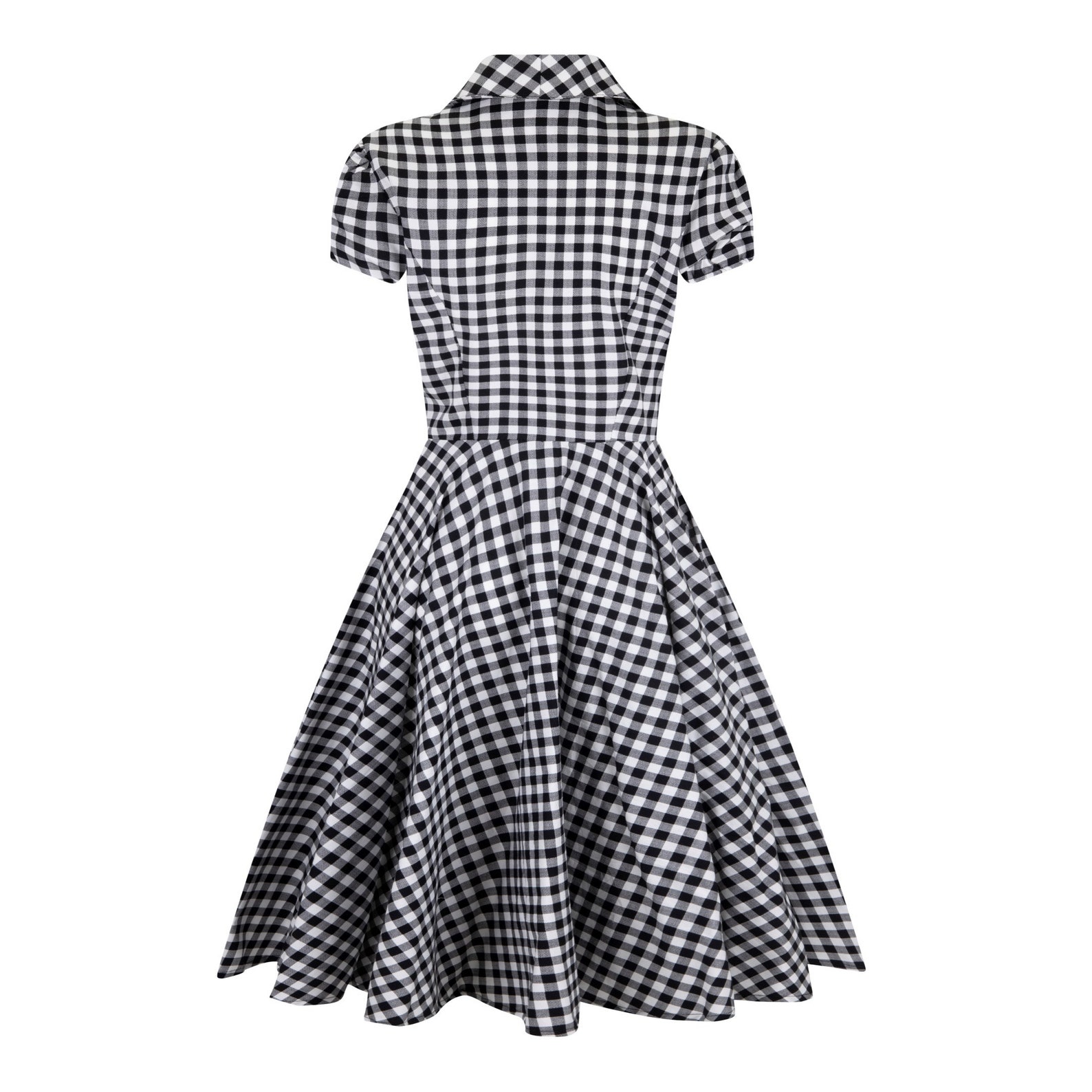 Black Gingham Dress Midi Dress Vintage Dress Checker Dress | Etsy