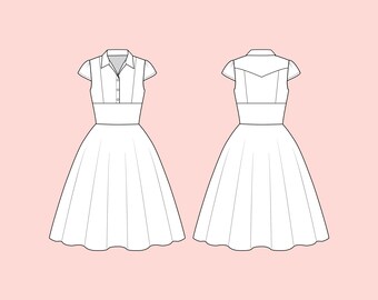 TAMARA CUSTOM MADE Dress in Your Choice of Fabric Vintage | Etsy