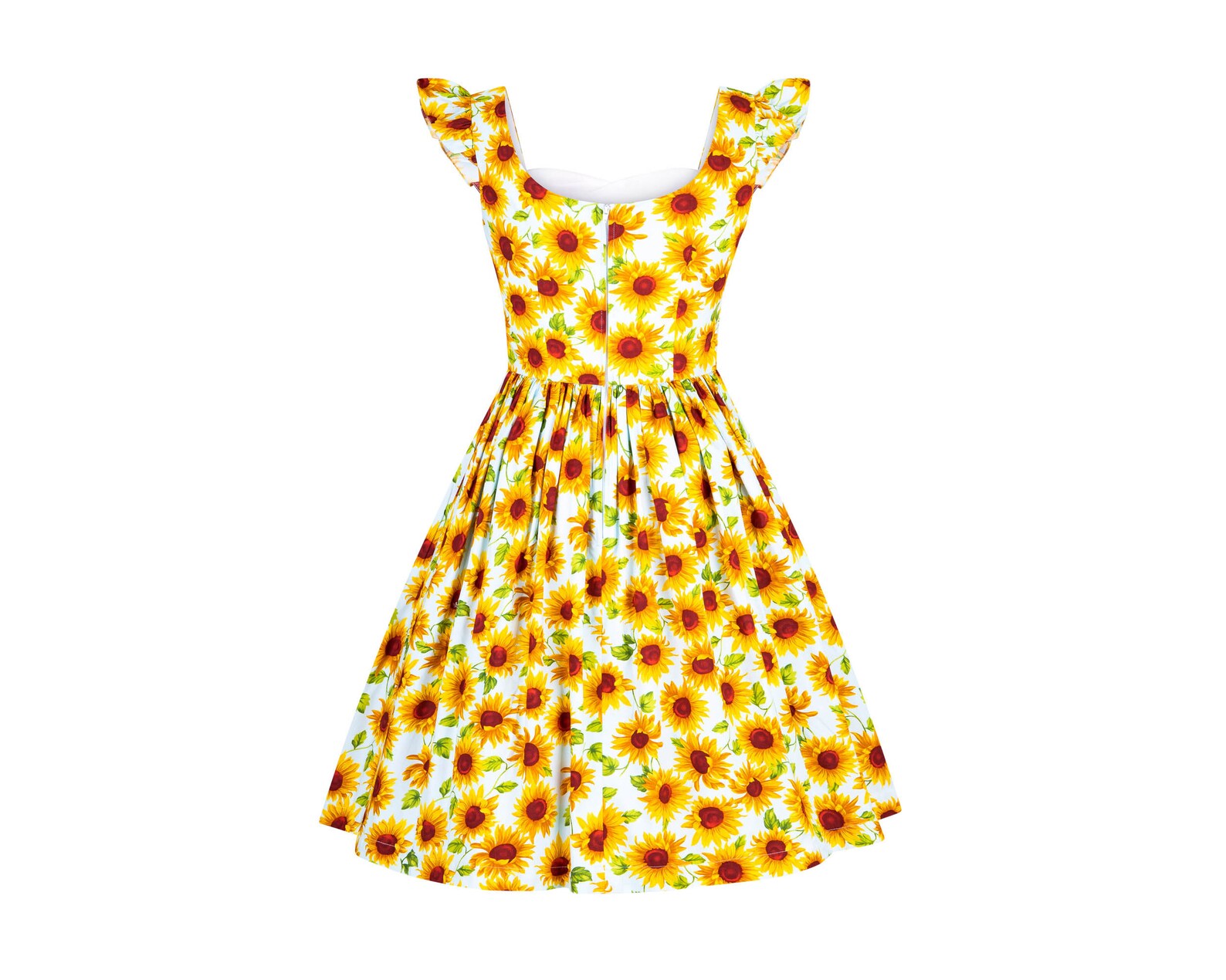 Sunflower Dress Summer Dress Sundress Lightblue Floral Dress - Etsy