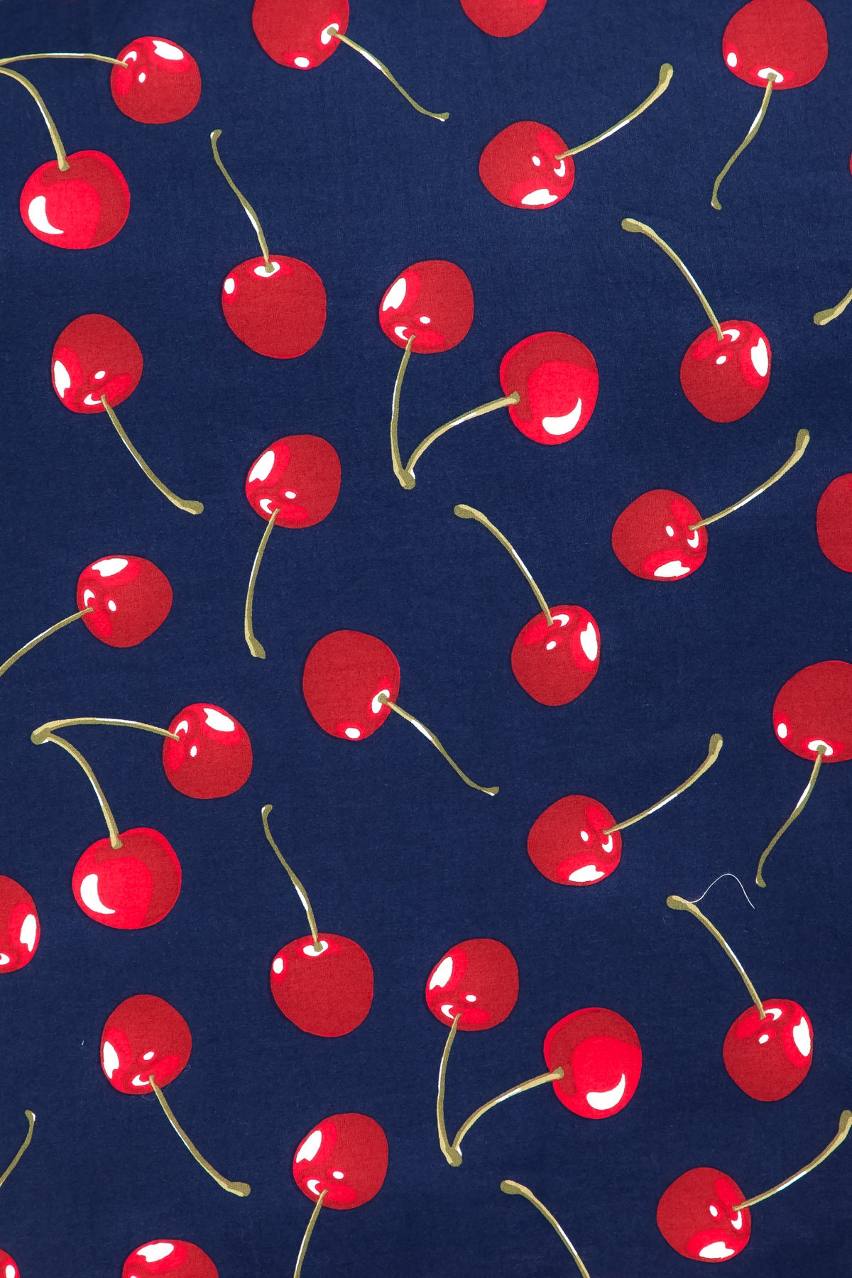 Navy Cherry Dress Cherries Dress 50s Dress Rockabilly Dress - Etsy
