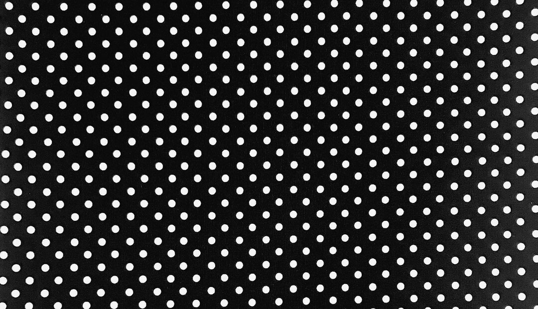 Black White Polka Dot Fabric 100% Cotton Fabric for CUSTOM ORDER or by ...