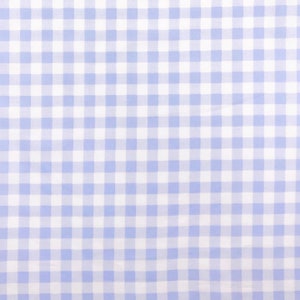 Blue Gingham Fabric 100% Cotton Fabric for CUSTOM ORDER or by the YARD ...
