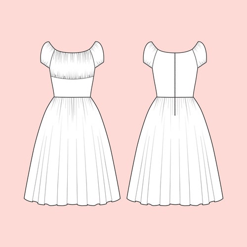 TAMARA CUSTOM MADE Dress in Your Choice of Fabric Vintage | Etsy