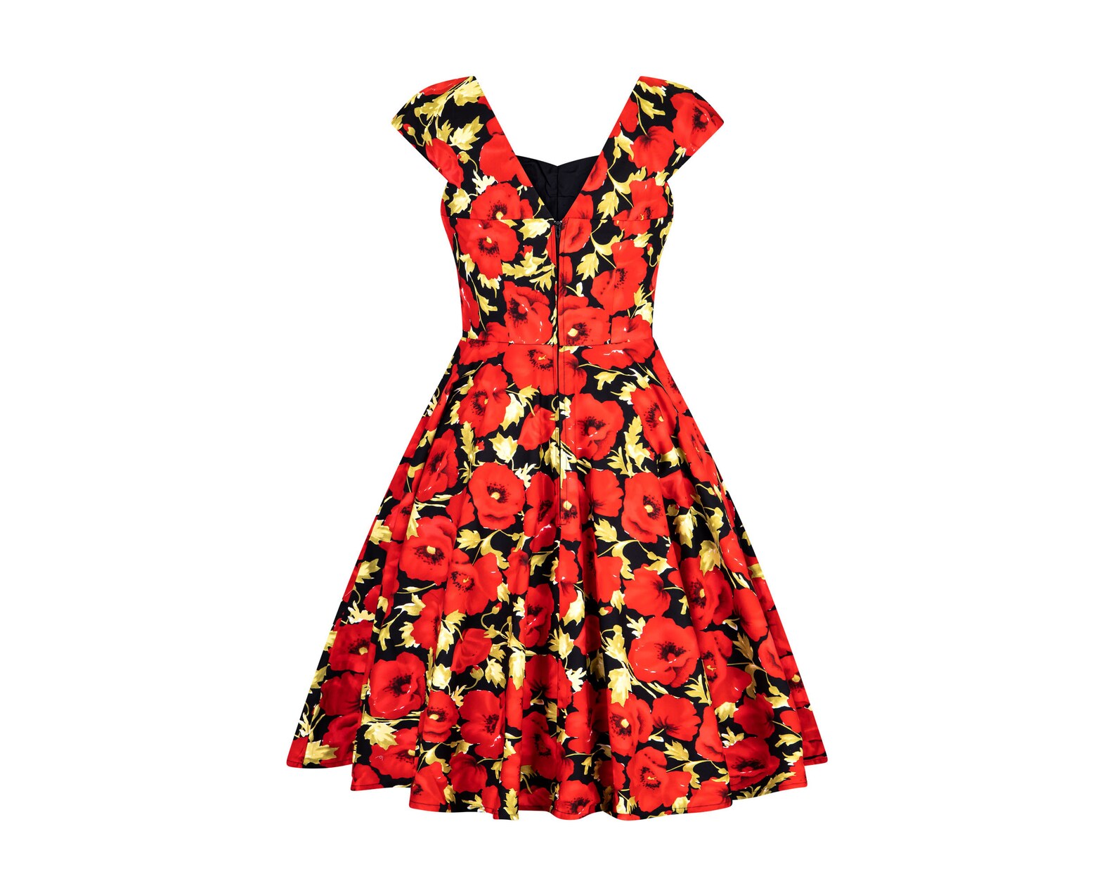Summer Dress Red Poppy Dress Red Floral Dress Sundress Floral - Etsy