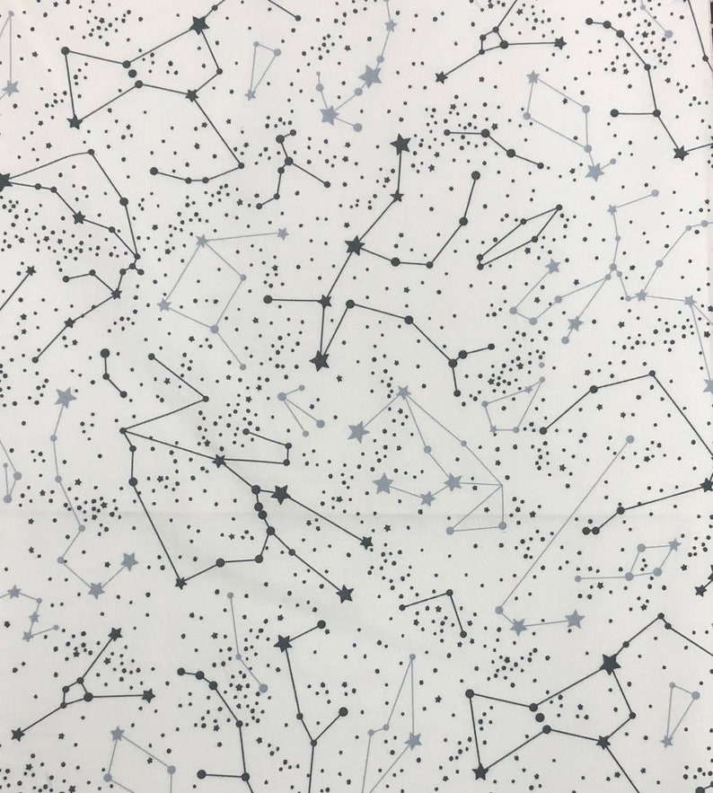 Galaxy Fabric Star Fabric Zodiac Constellation Fabric 100% - Etsy