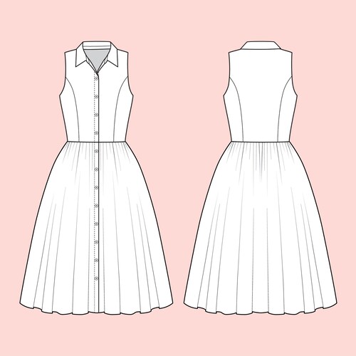 TAMARA CUSTOM MADE Dress in Your Choice of Fabric Vintage - Etsy