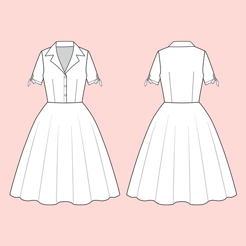 TAMARA CUSTOM MADE Dress in Your Choice of Fabric Vintage | Etsy