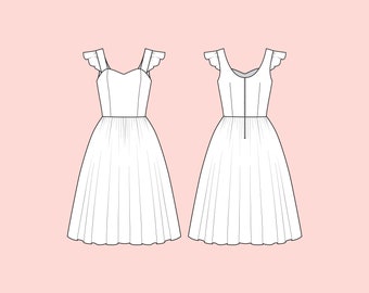 TAMARA CUSTOM MADE Dress in Your Choice of Fabric Vintage | Etsy