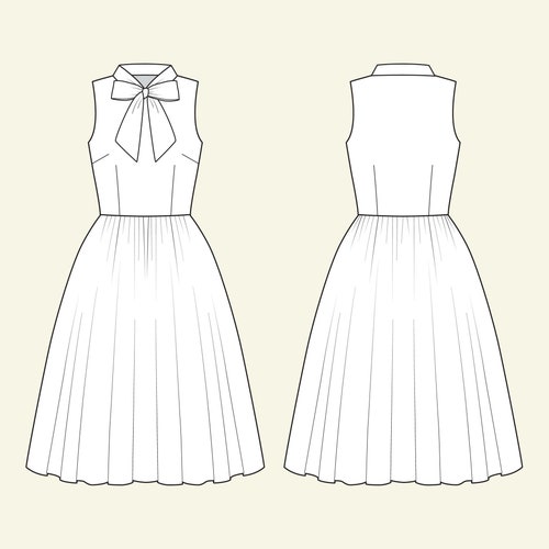 TAMARA CUSTOM MADE Dress in Your Choice of Fabric Vintage | Etsy