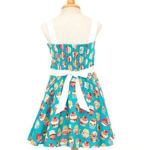 Cupcake Dress Girls Dress Birthday Party Dress Teal Dress Toddler Dress ...