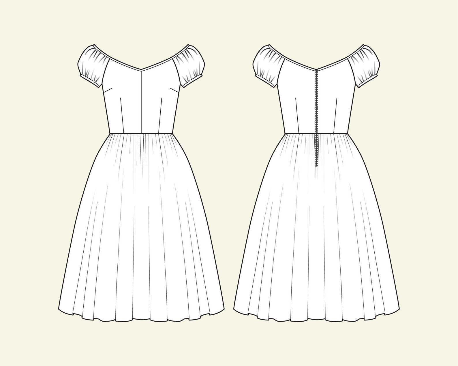 RILEY CUSTOM MADE Dress in Your Choice Of Fabric Vintage Dress | Etsy