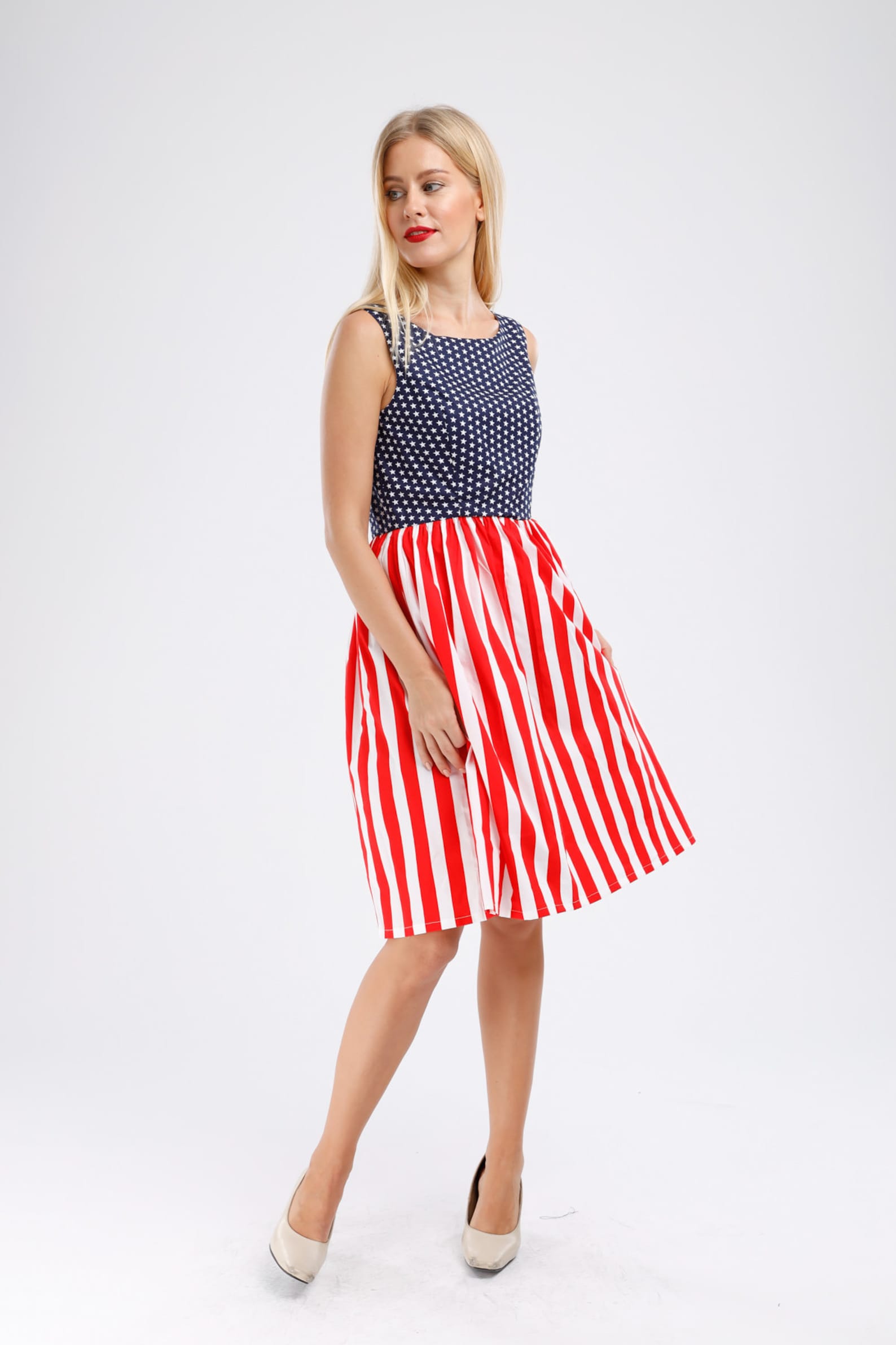 USA Flag Dress Independence Day Dress 4th of July Dress USA - Etsy