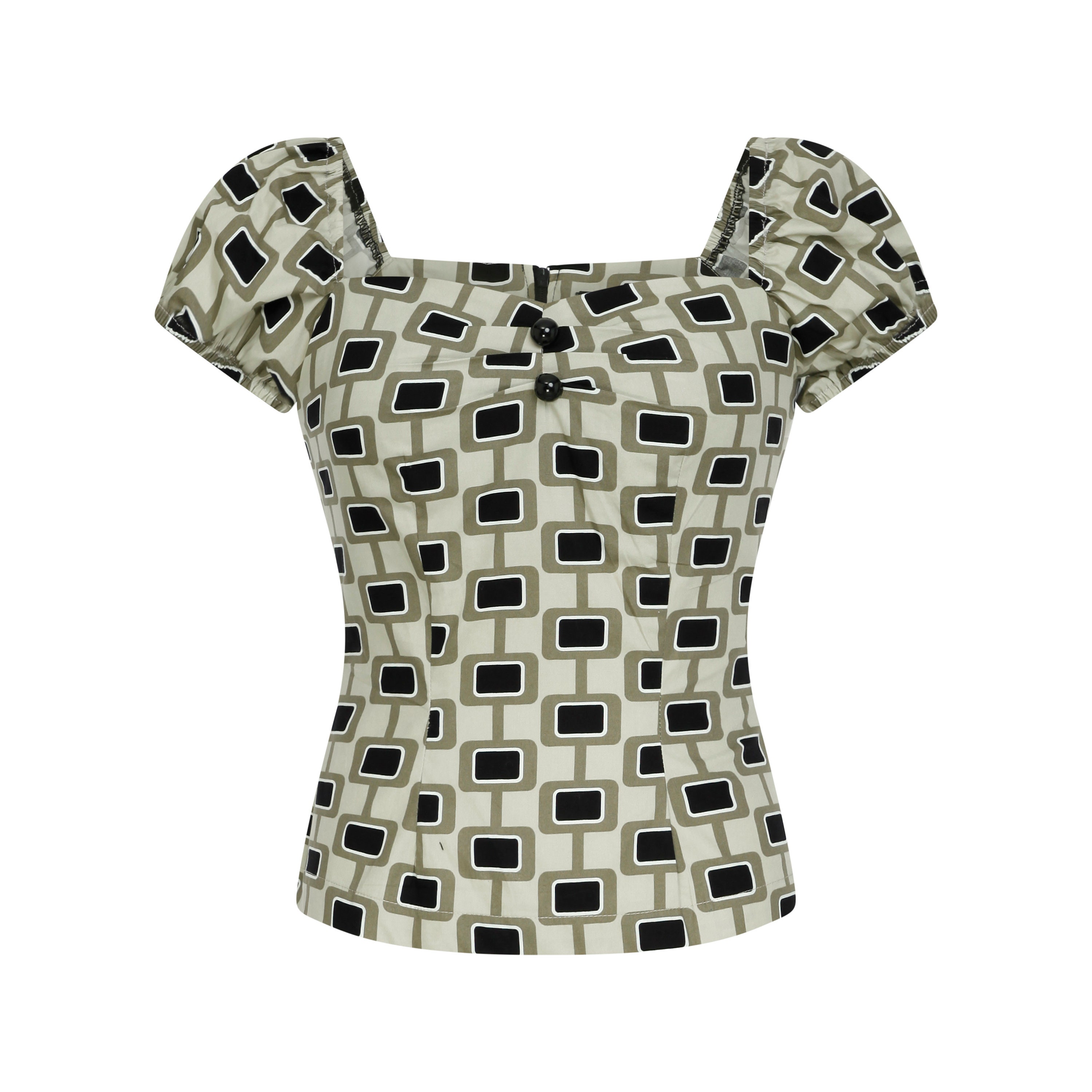 Retro Blouse 70s Summer 80s Blouse Women Blouse Pinup Blouse - Etsy