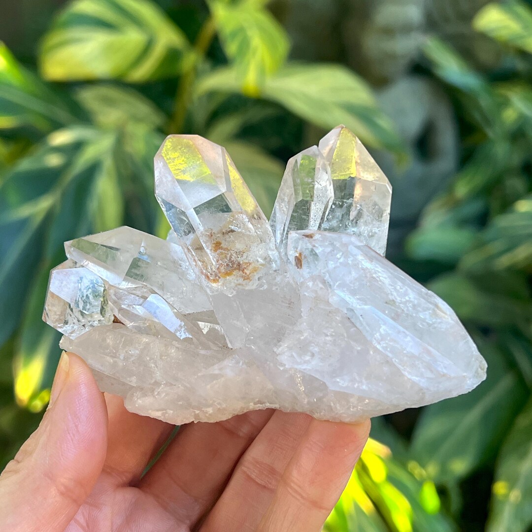 Diamantina Quartz Crystal Cluster With Goethite 250 Gm, Brazil, Mineral ...