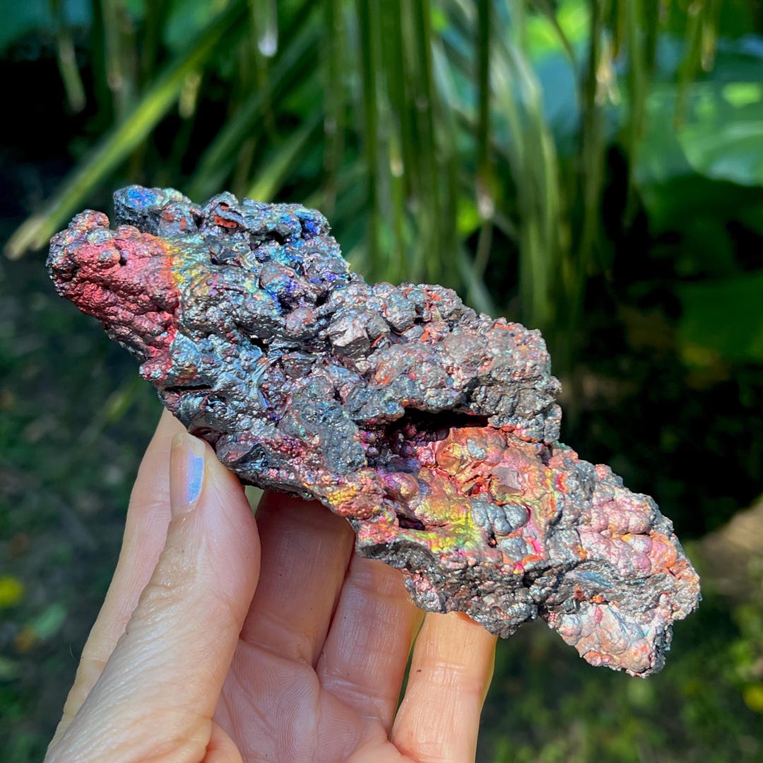 Large Iridescent Rainbow Goethite 300 Gm, Spain, Botryoidal, Mineral ...