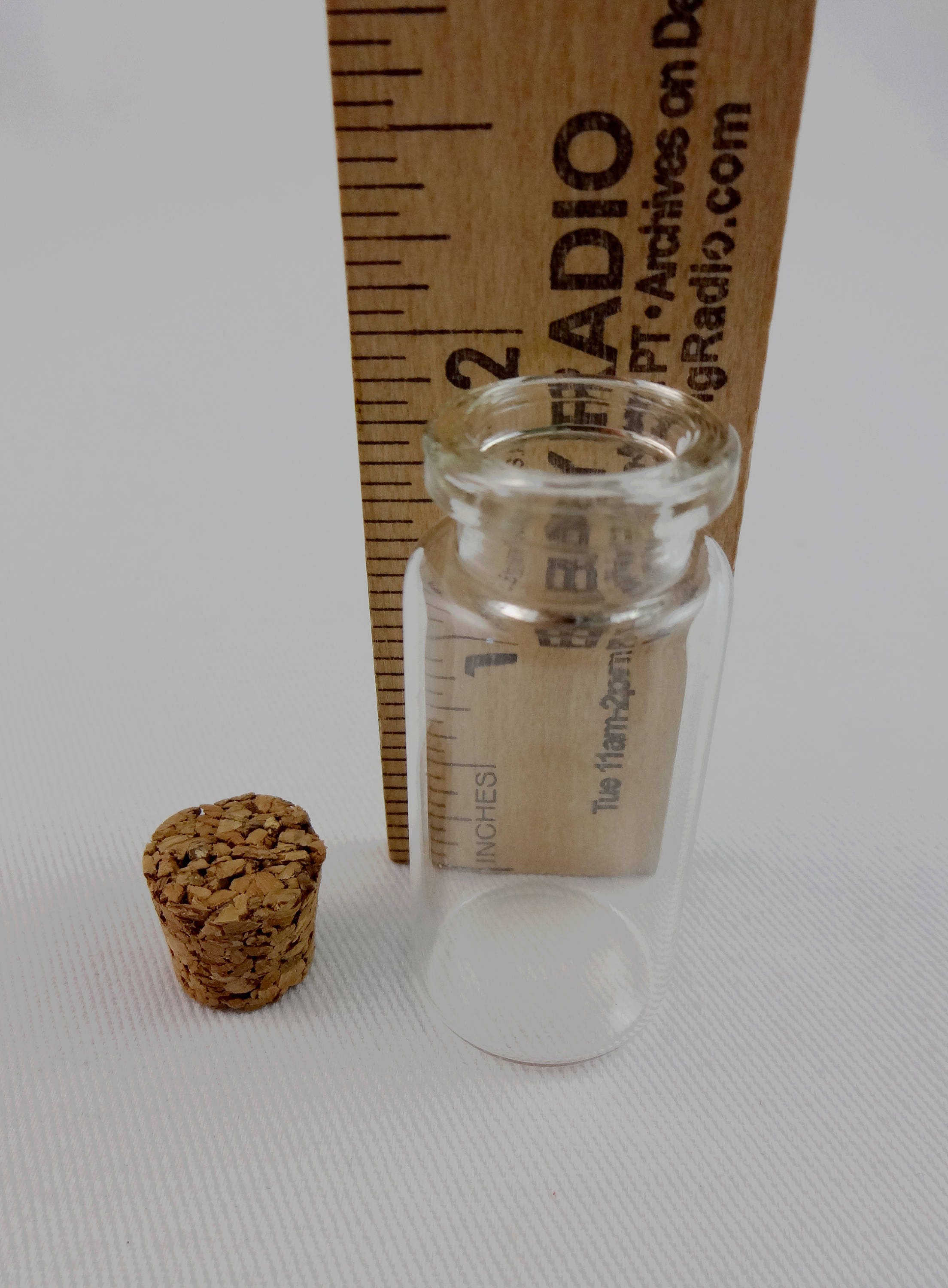 Mini Glass Containers With Cork Tops Set of Six to Store | Etsy