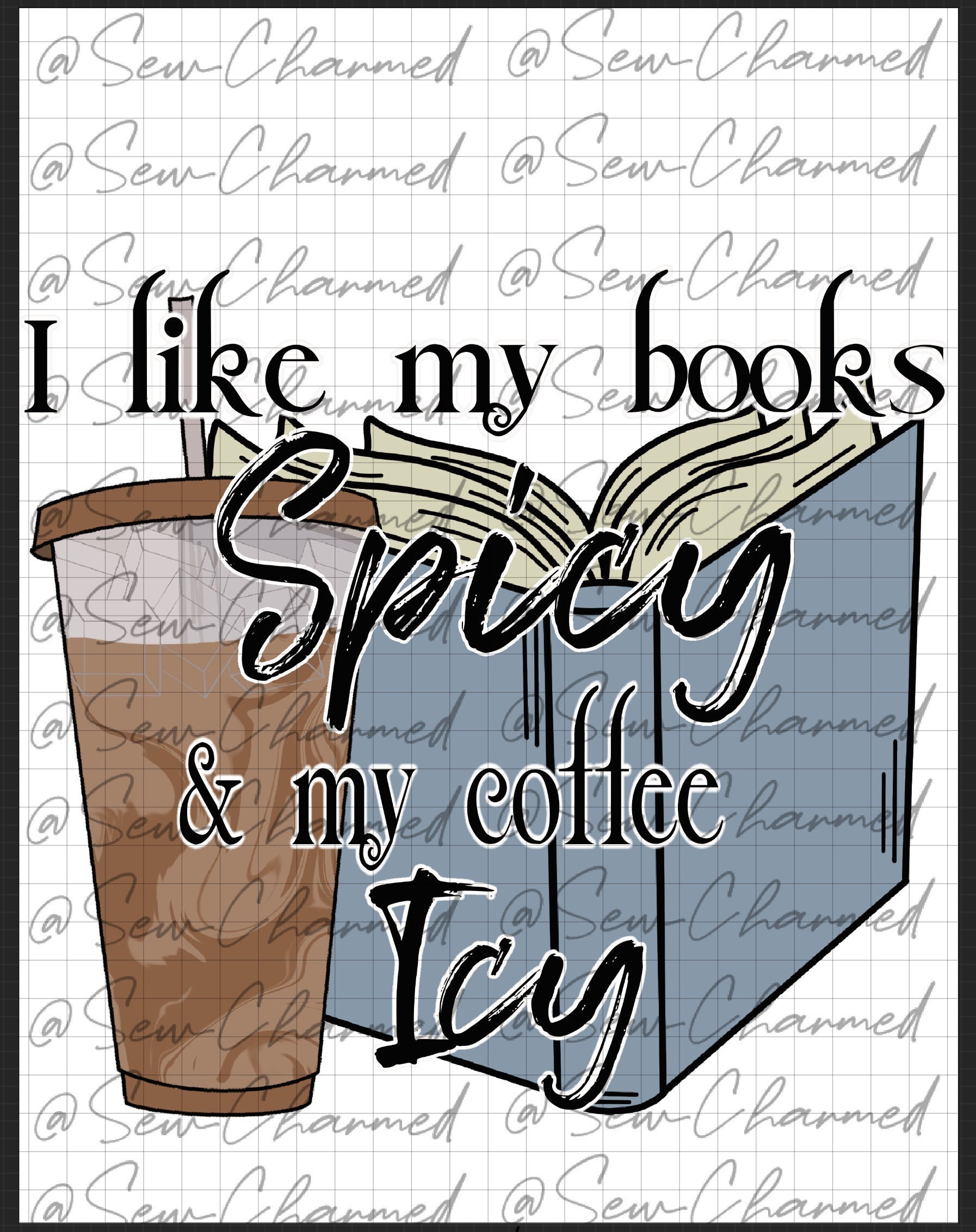 PNG. Instant Download. Books. Iced Coffee. Reading. Love Stories. - Etsy