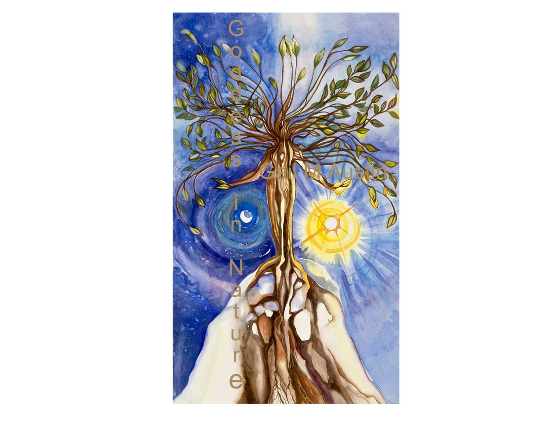 Goddess Wall Art Print - Inspirational Tree Woman Art - Watercolor ...
