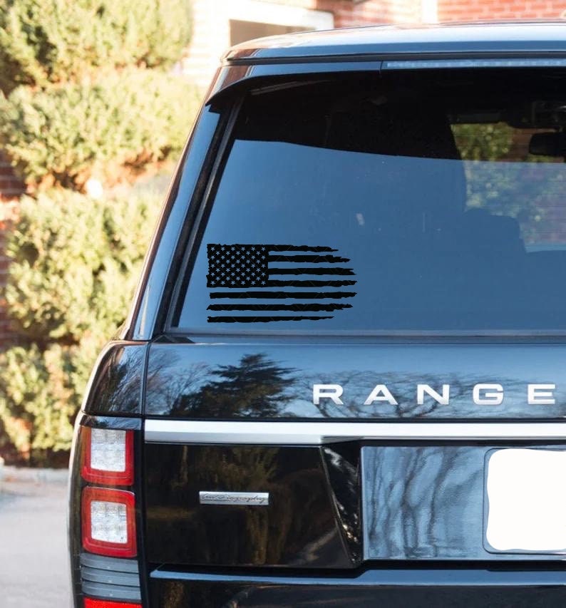 American Flag Vinyl Decal - Etsy