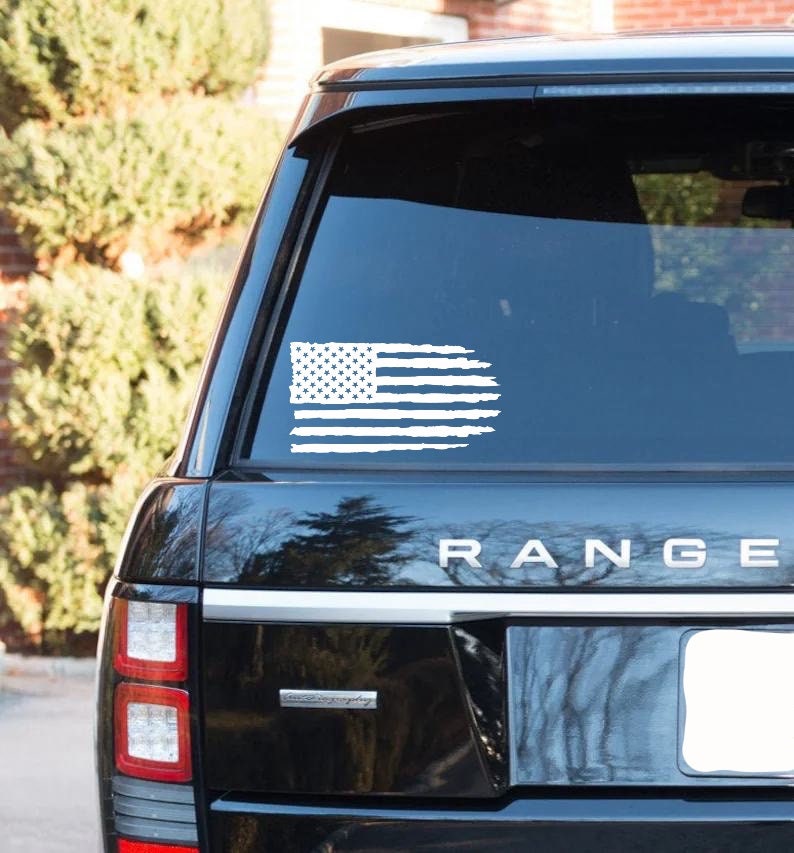 American Flag Vinyl Decal - Etsy
