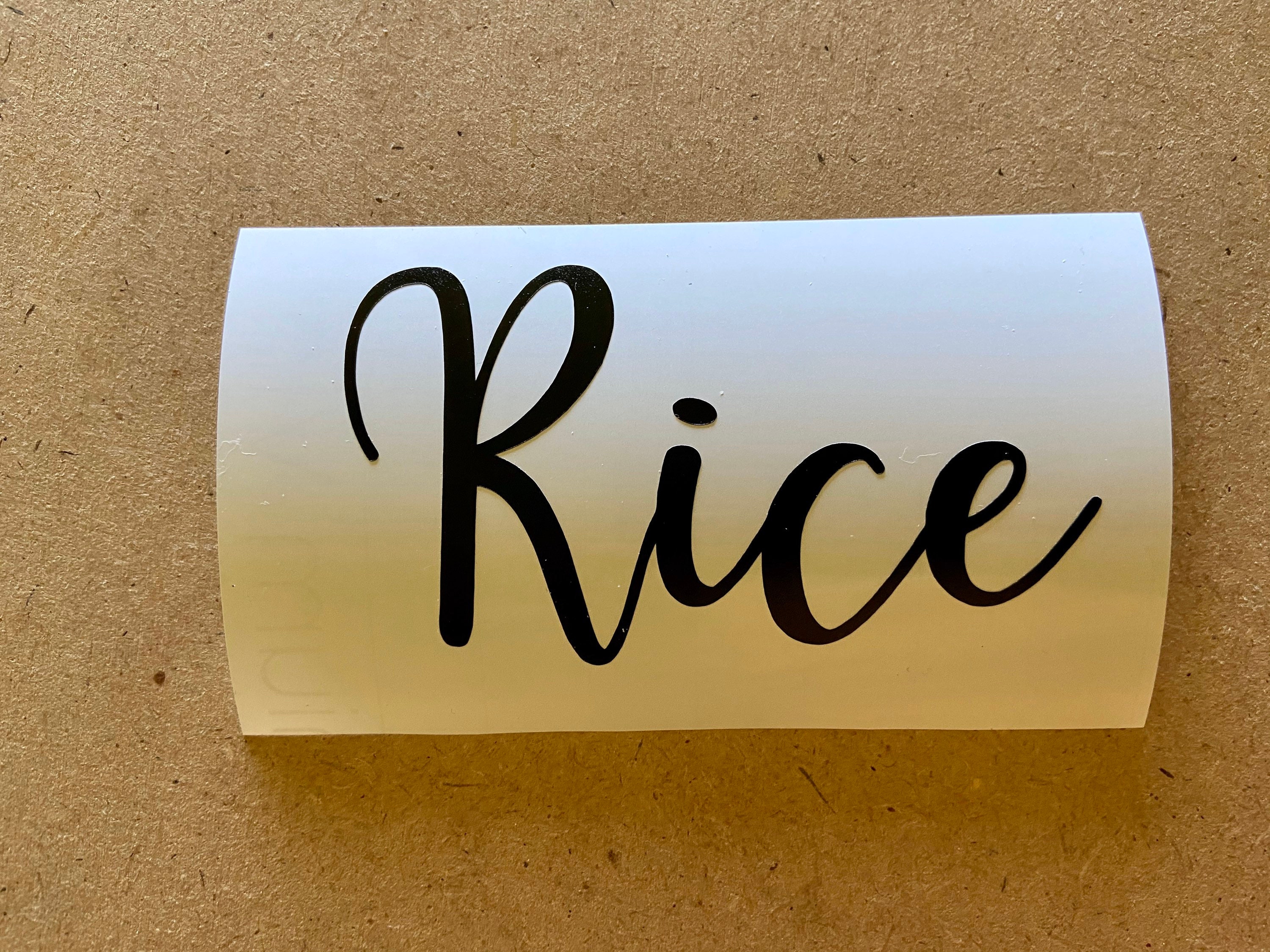 Pantry Kitchen Canister Labels - Vinyl Decals, Sugar, Flour, Salt ...