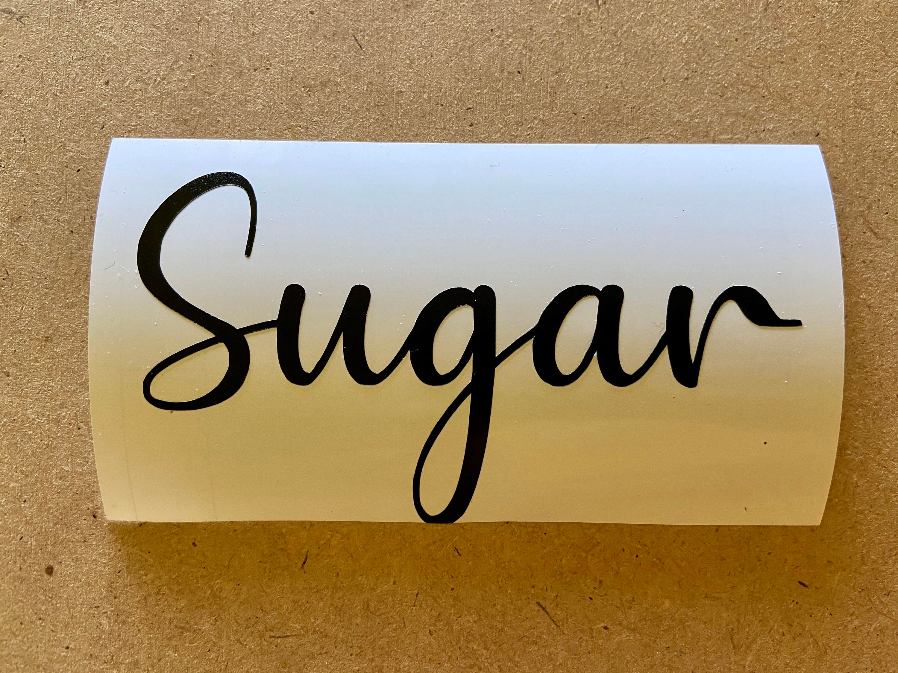 Pantry Kitchen Canister Labels - Vinyl Decals, Sugar, Flour, Salt ...