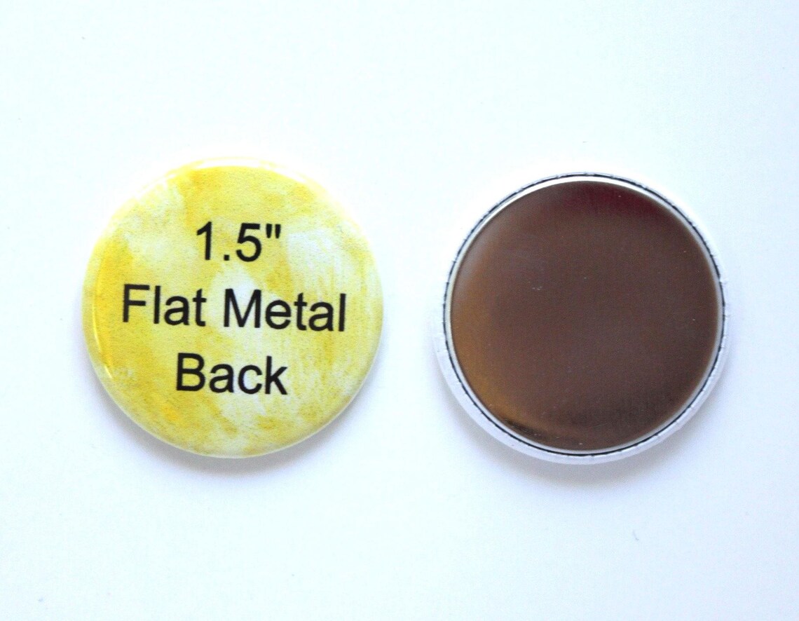 1.5 Inch Metal Flat Back Buttons Complete Sets for Tecre Button Press ...