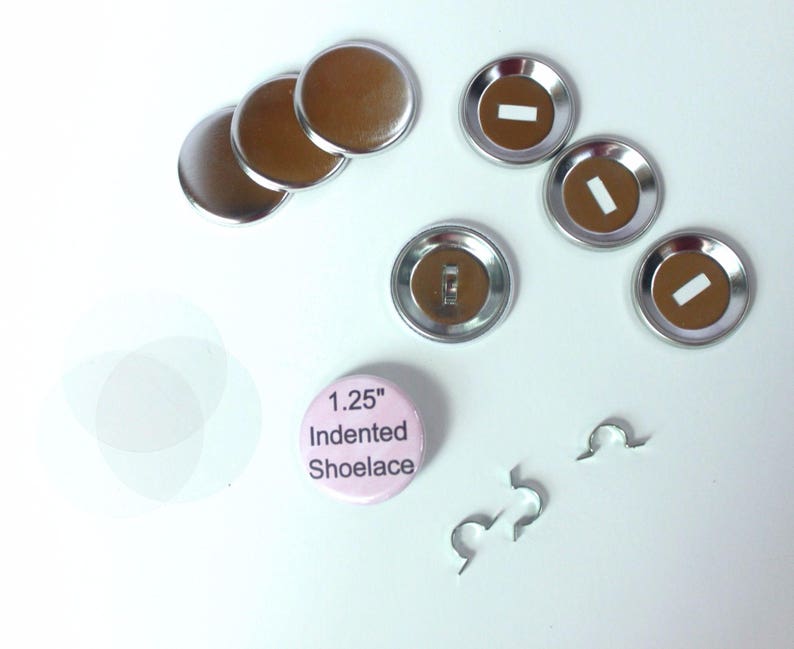 1.25 Inch Indented Shoelace Buttons Complete Sets for Tecre Press - You ...