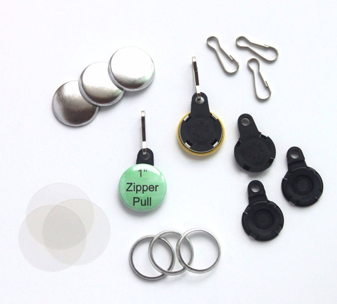 1 Inch Versa Back Zipper Pull Buttons Complete Sets for Tecre Button ...
