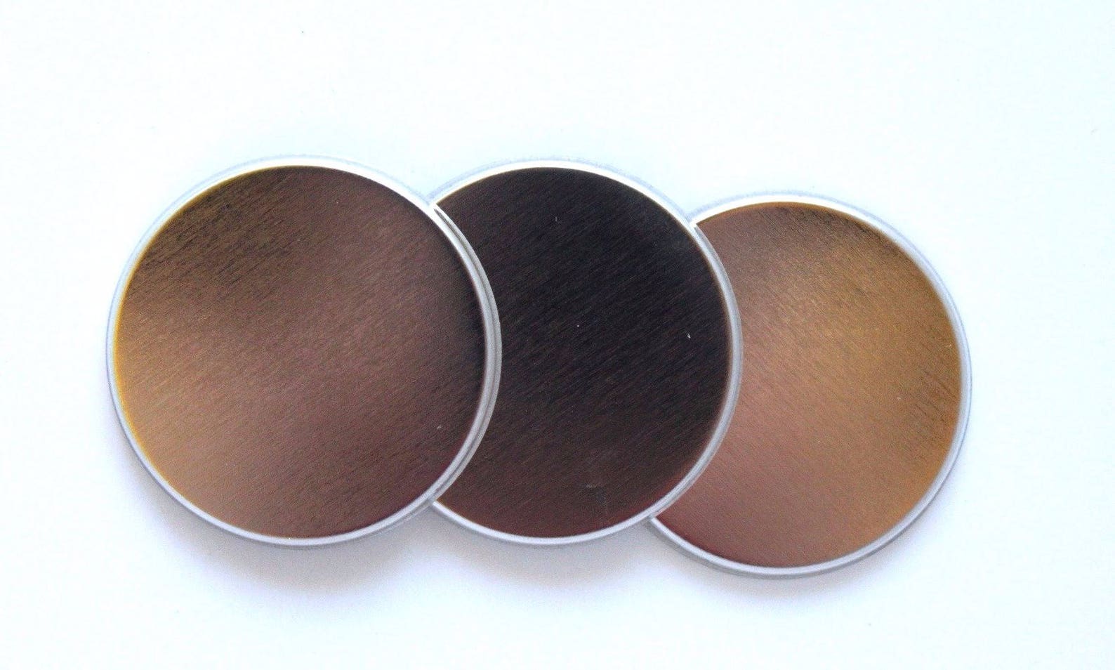 1.5 Inch Metal Flat Back Buttons Complete Sets for Tecre Button Press ...