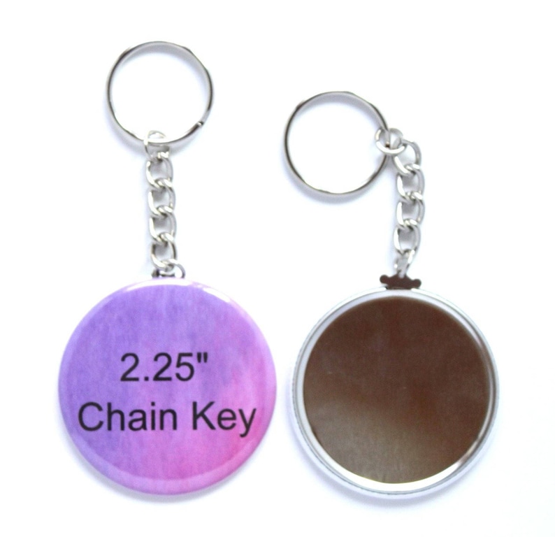 2.25 Inch Chain Key Chain Complete Button Sets for Tecre Button Press ...