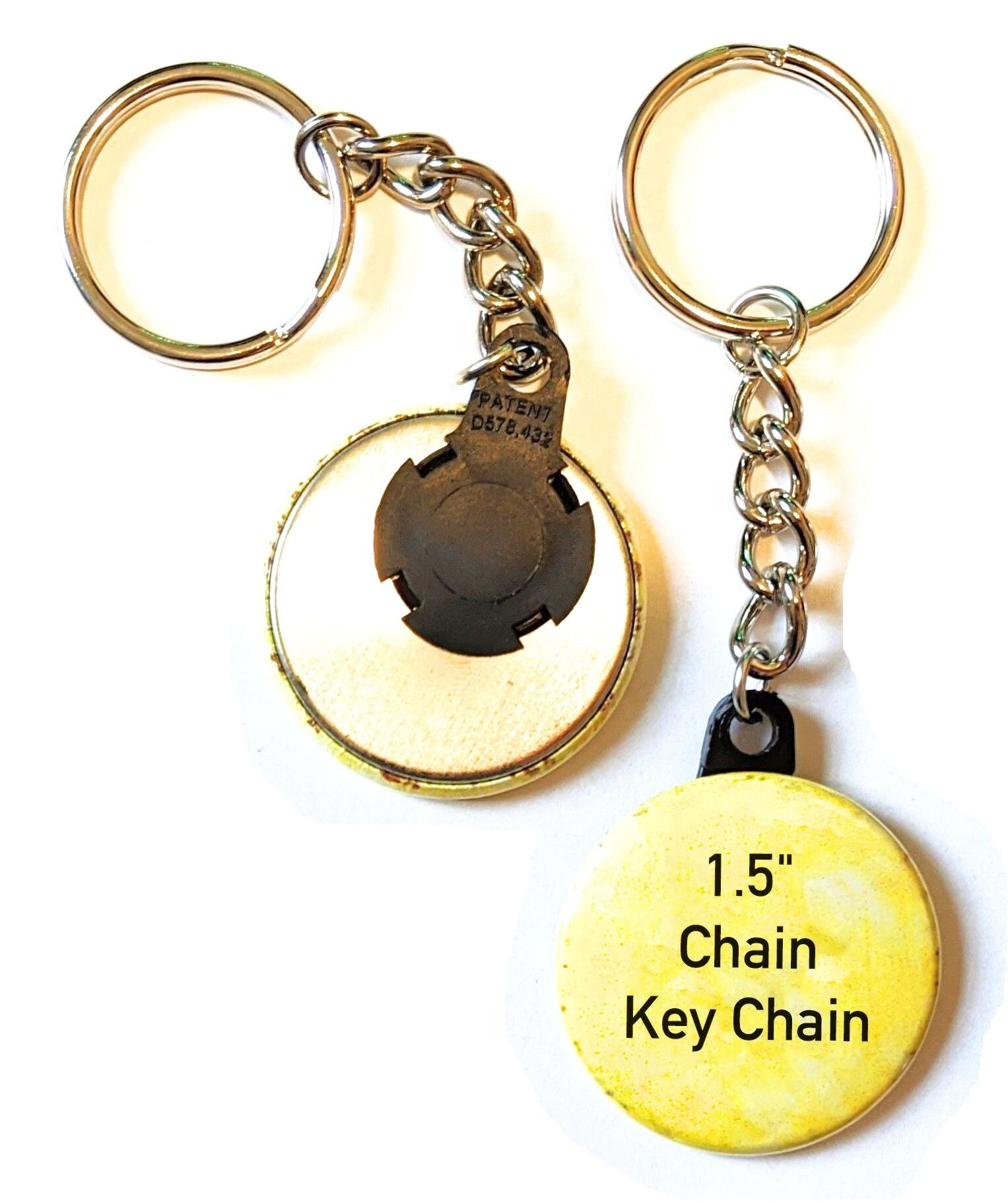 1.5 Inch Versa Back CHAIN Key Chains Complete Sets for Tecre Button ...