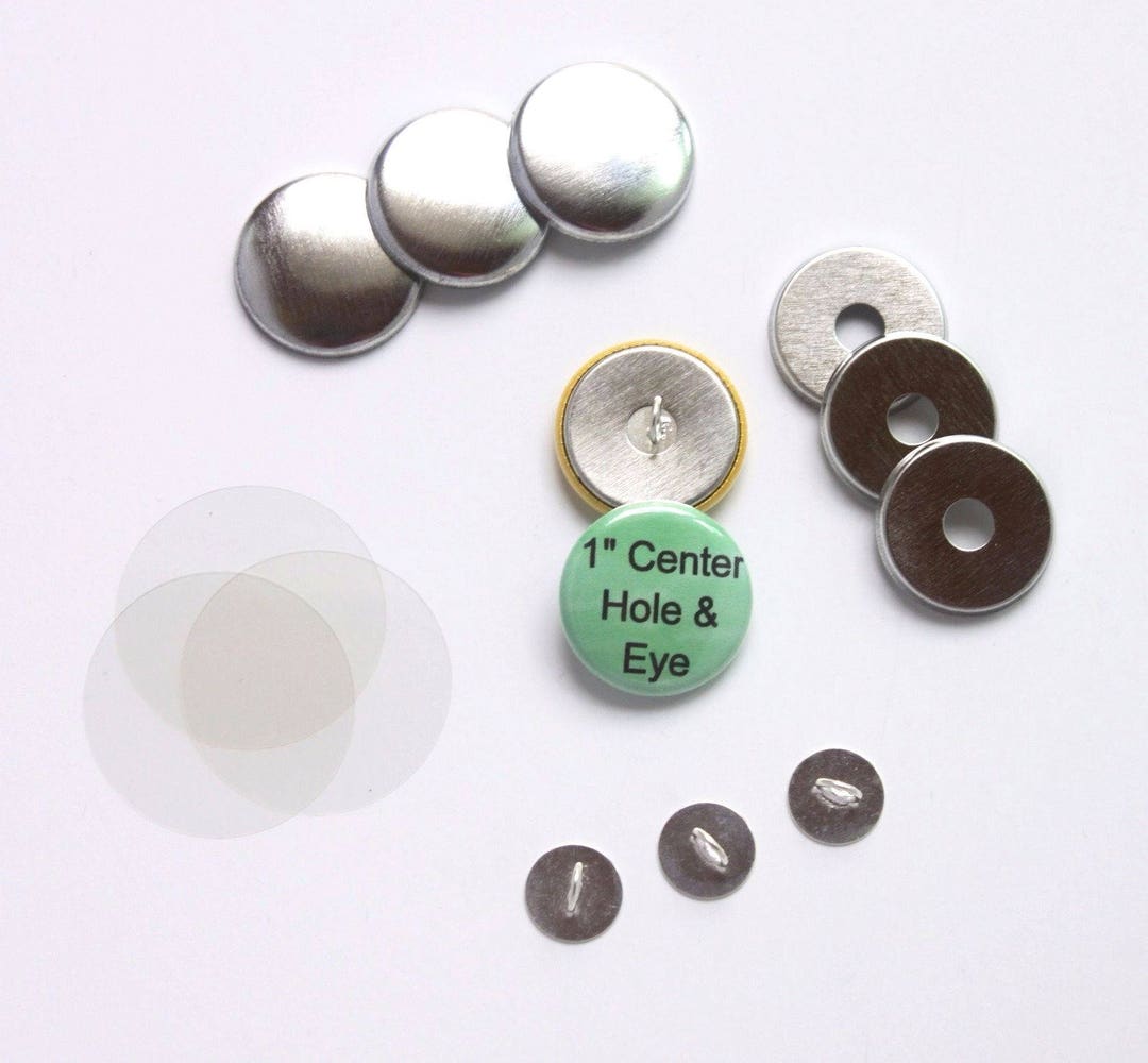 1 Inch Center Hole + Eye Buttons Complete Sets for Tecre Button Press ...