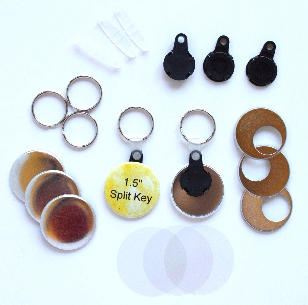 1.5 Inch Versa Back Split Key Chains Complete Sets for Tecre Button ...