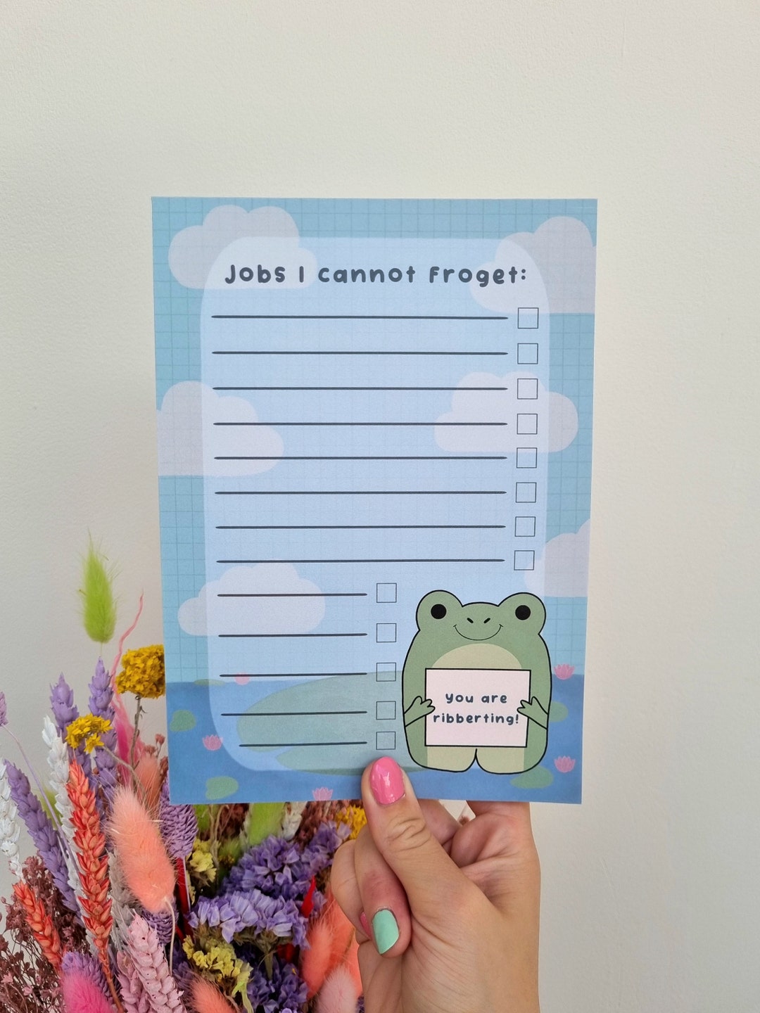 Frog to Do List Memo Pad, Jobs I Cannot Froget Frog Notepad, Glued Frog ...