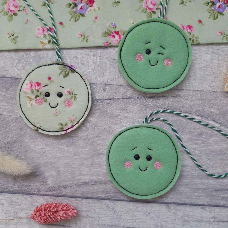 Personalised Pea Hanging Decoration Free Motion Peas - Etsy UK