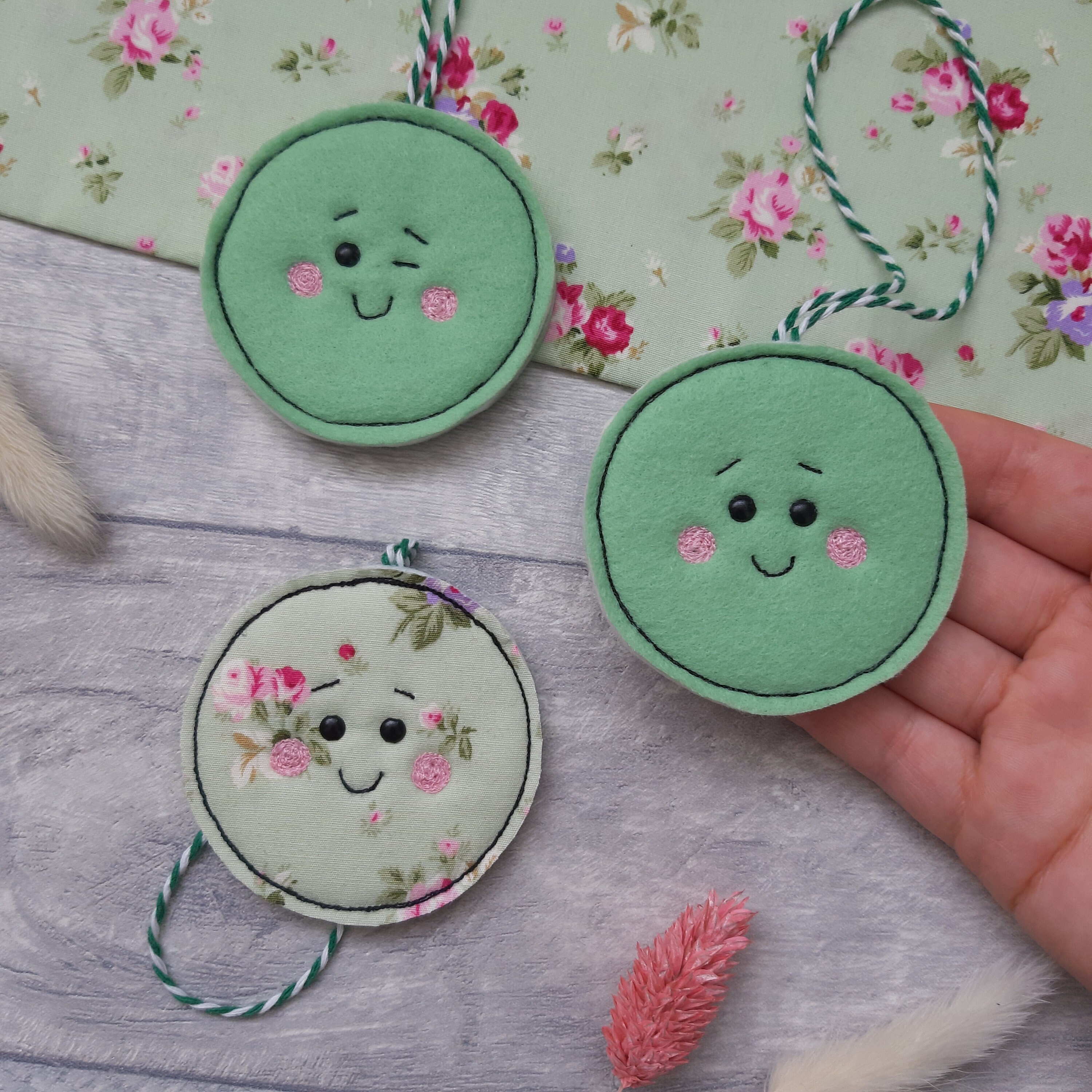 Personalised Pea Hanging Decoration Free Motion Peas - Etsy UK