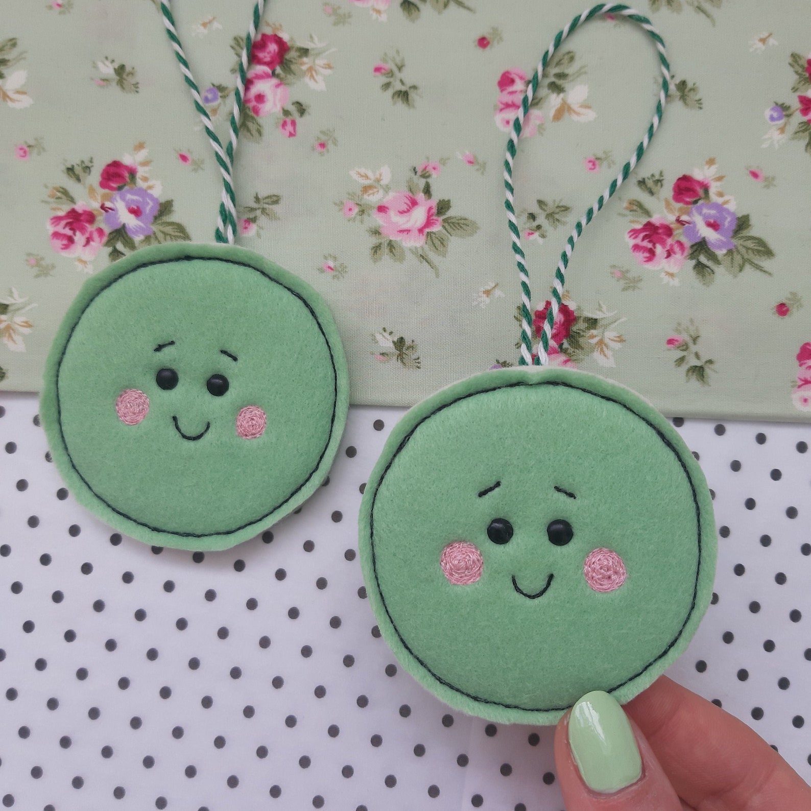 Personalised Pea Hanging Decoration Free Motion Peas - Etsy UK
