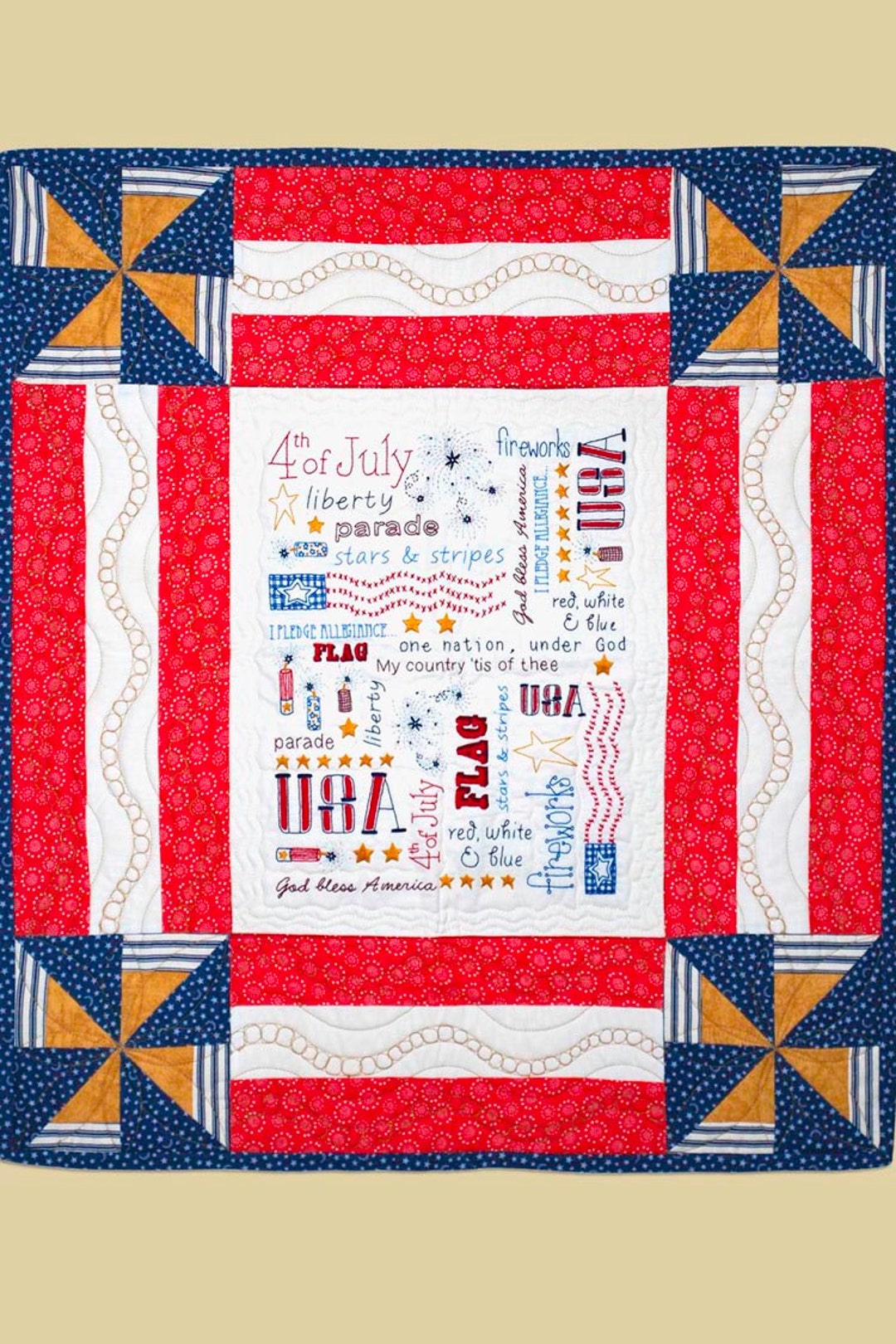 Easy Hand Embroidery Paper Pattern-pinwheels and Fireworks by Honey's ...