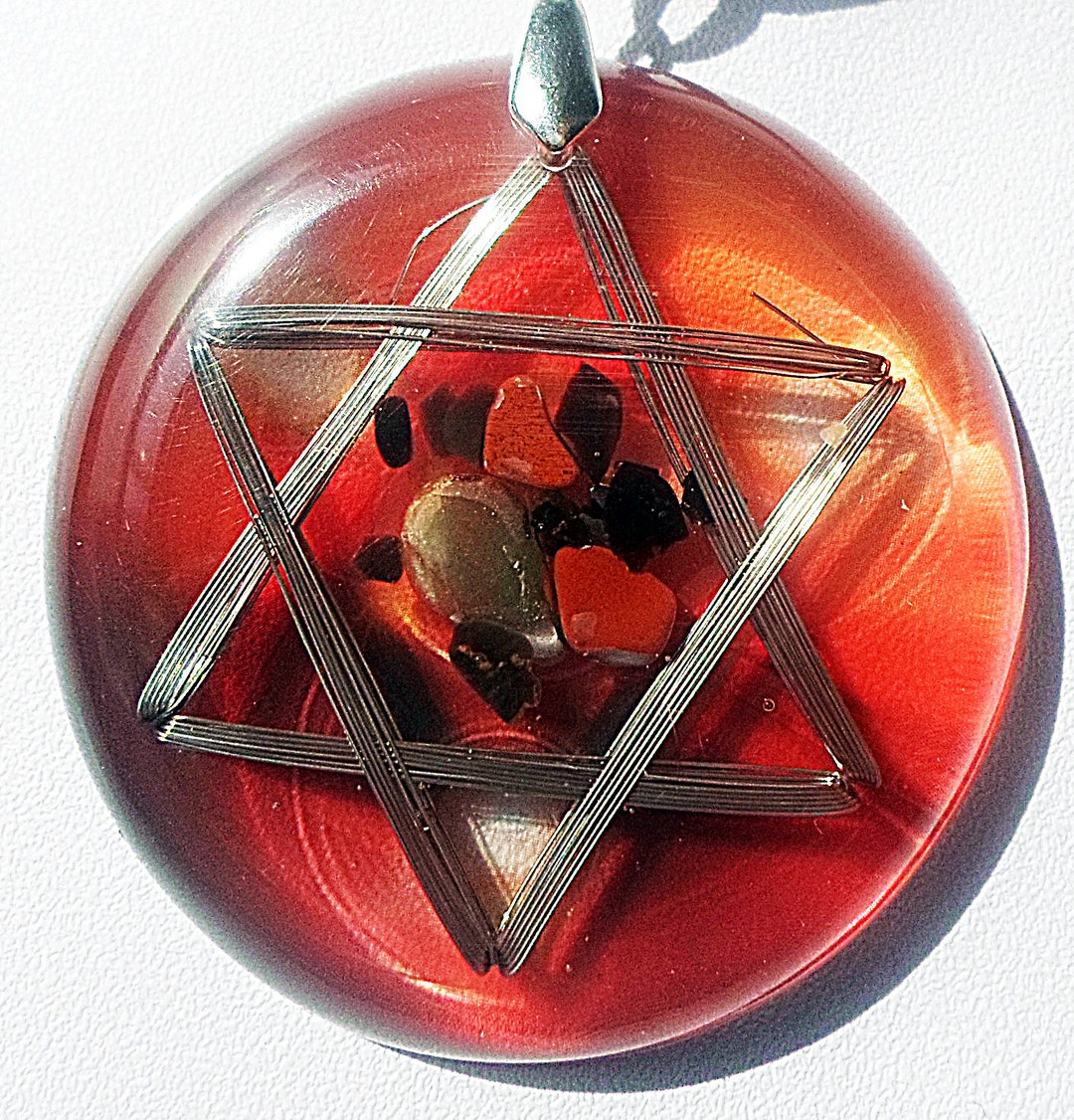 Healing Device Metayantra Pranic Device Quartz Metal Energy Pendant ...