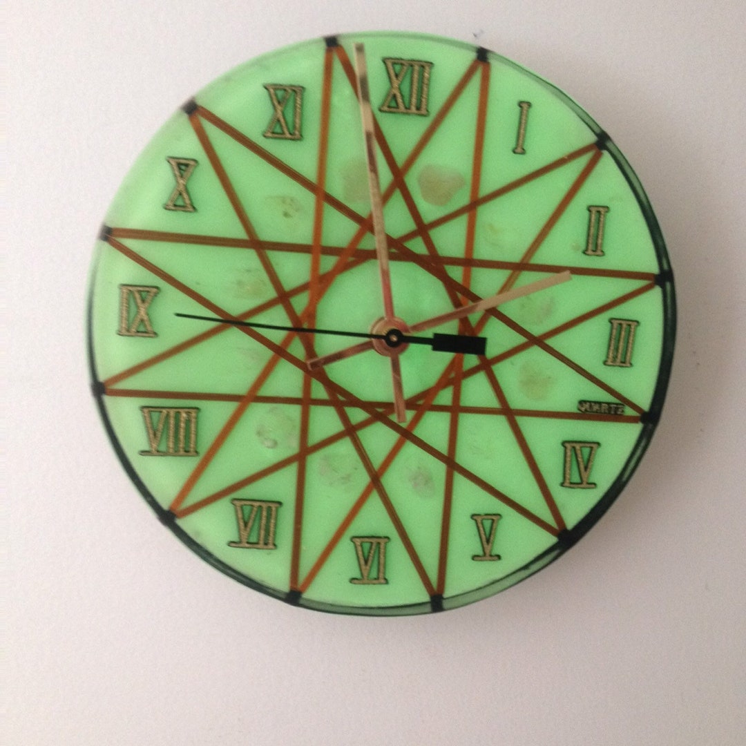 Radionic Orgone Energy Clock With Black Tourmaline, Citrine & Quartz ...