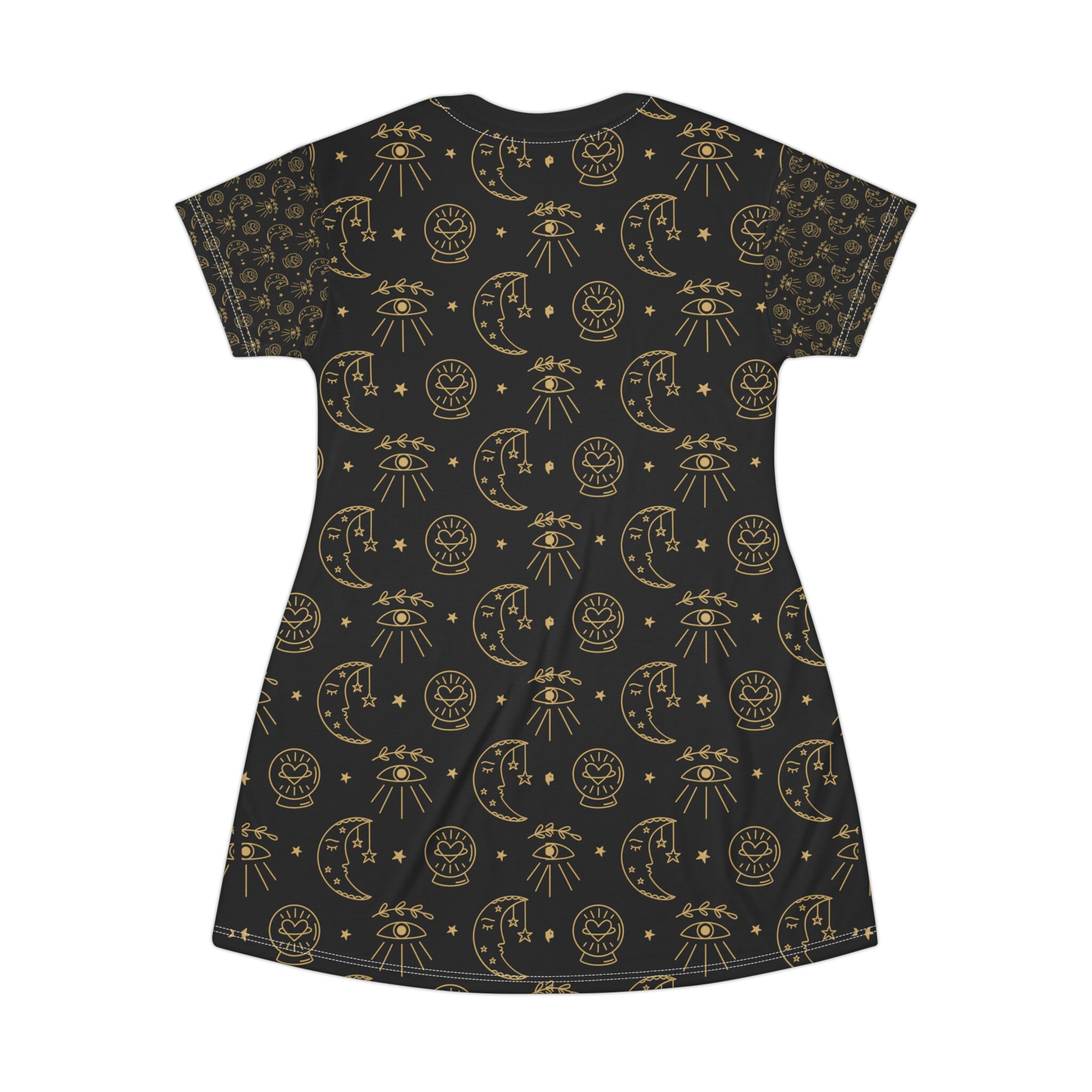 Mystical T-shirt Dress AOP Mystical Design Covers the Dress, Tunic ...