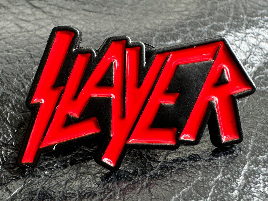 SLAYER Enamel Pin Badge Music Rock HEAVY METAL Band Red Color - Etsy