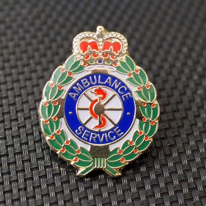 AMBULANCE SERVICE Crown Tie Pin Badge NHS Poppy Day - Etsy
