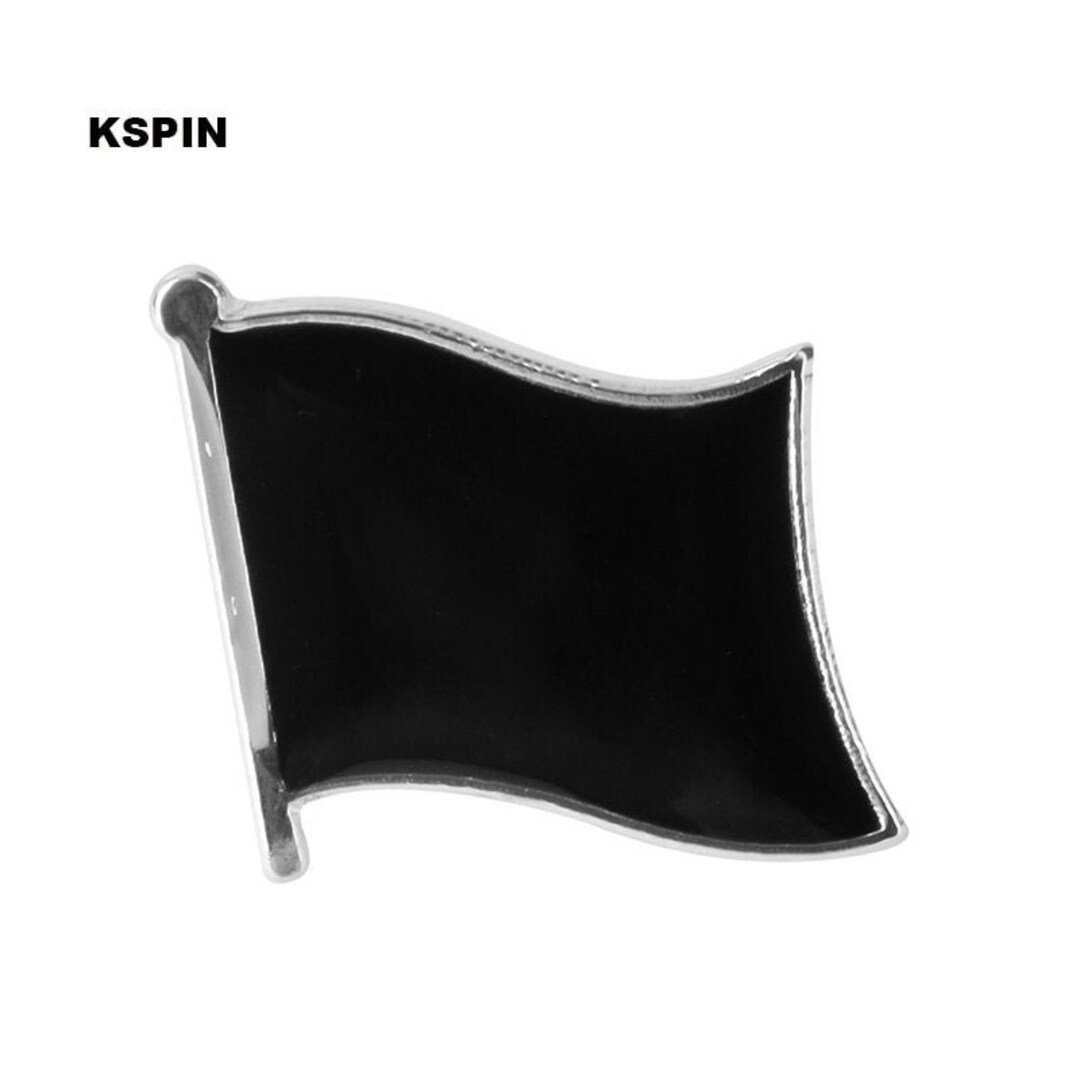 Black Flag Lapel Hat Cap Tie Pin Badge Symbol Anarchy Anarchism ...