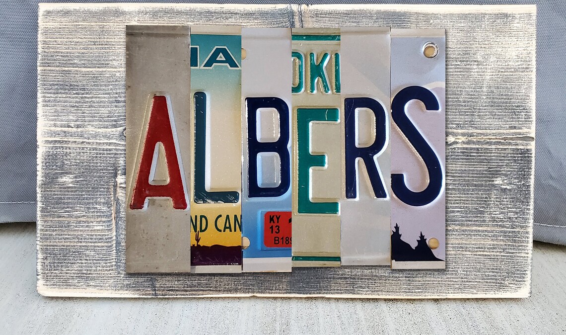 Custom License Plate Signs Personalized - Etsy